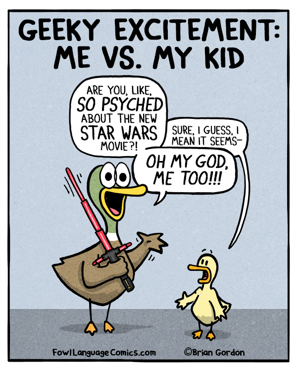 Geeky Excitement - Fowl Language Comics