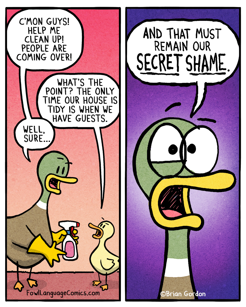 Cleaning Up Fowl Language Comics