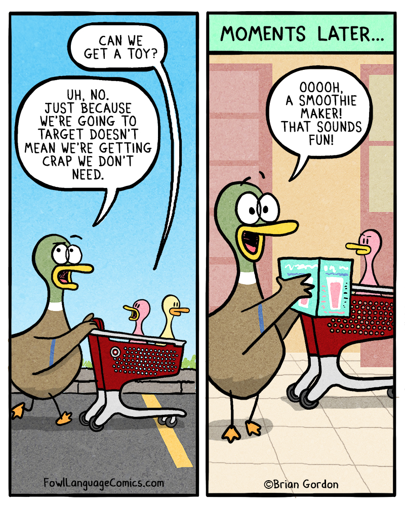 Shopping At Target - Fowl Language Comics